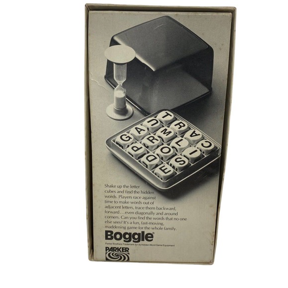 Parker Brothers | Games | Vintage 976 Boggle Parker Brothers Hidden Word Game Letter Dice Cube ...